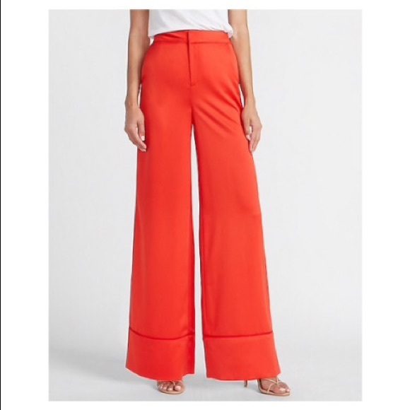 Express | Pants & Jumpsuits | Lady Gang X Expresssatin High Waist ...